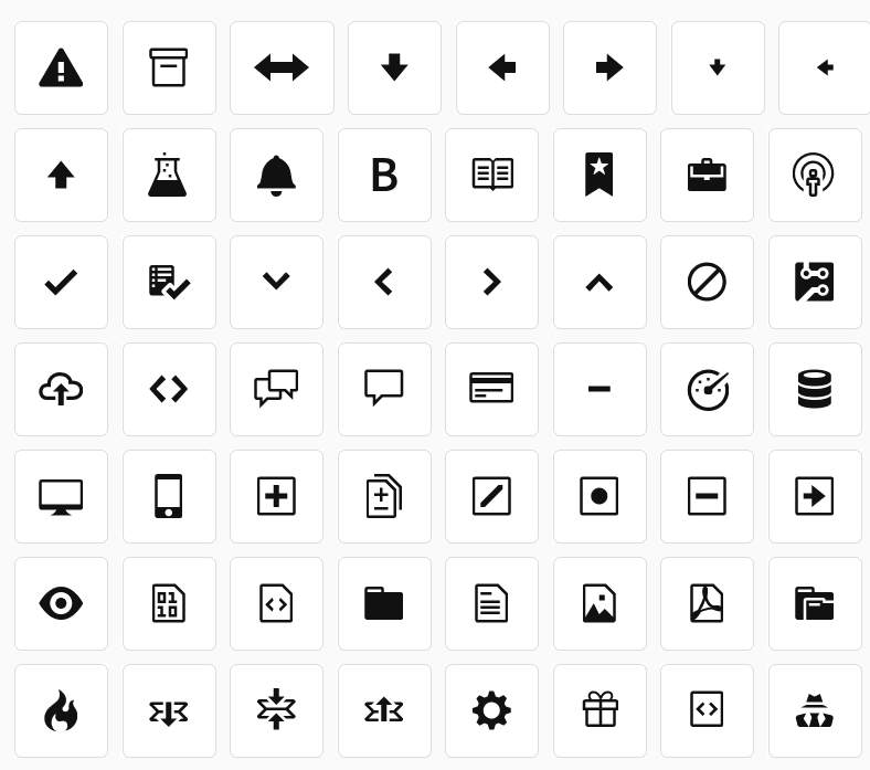 GitHub のアイコン集「Octicons」