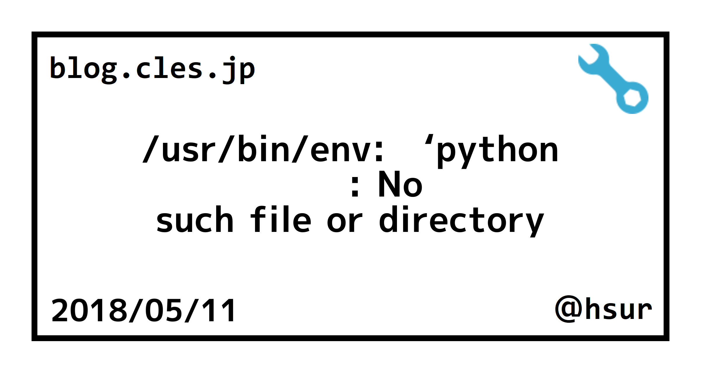 usr bin env python r No Such File Or Directory 